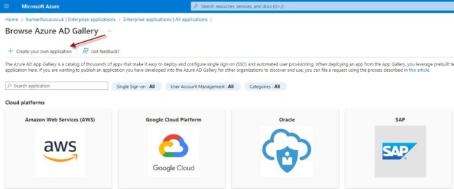 Single Sign ON (SSO) Set-up for Azure AD | Human Focus
