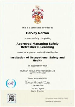 IOSH Managing Safely Refresher | Online Training Course