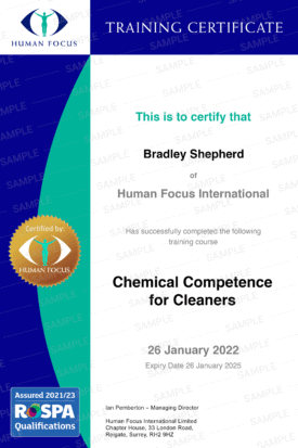 COSHH Training for Cleaners | Online Course | Human Focus