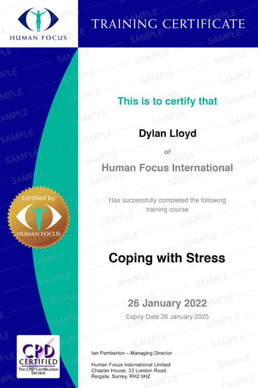 Stress Management Training | Online Course | Human Focus