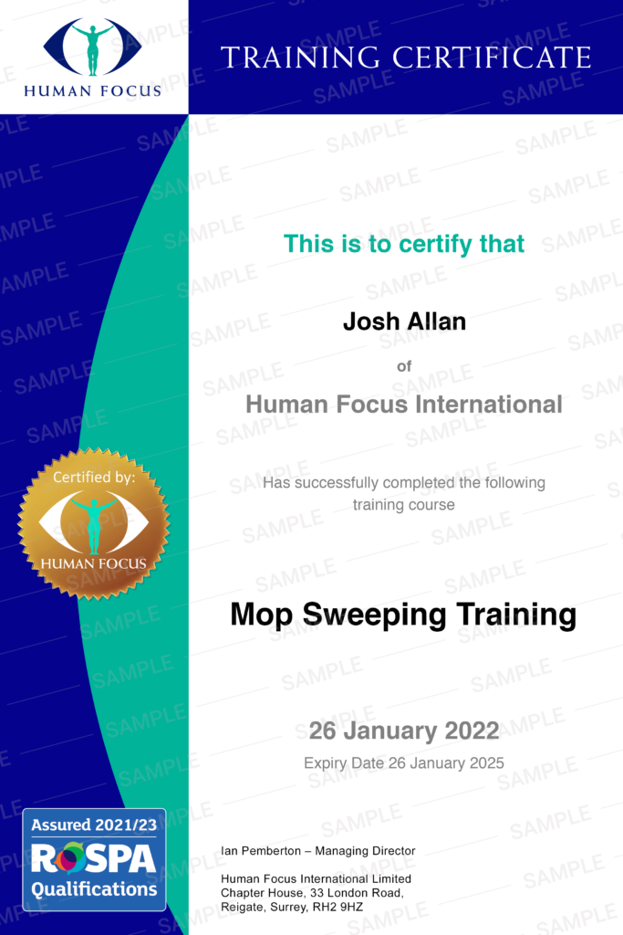 Mop Sweeping Training | Online Course | Human Focus