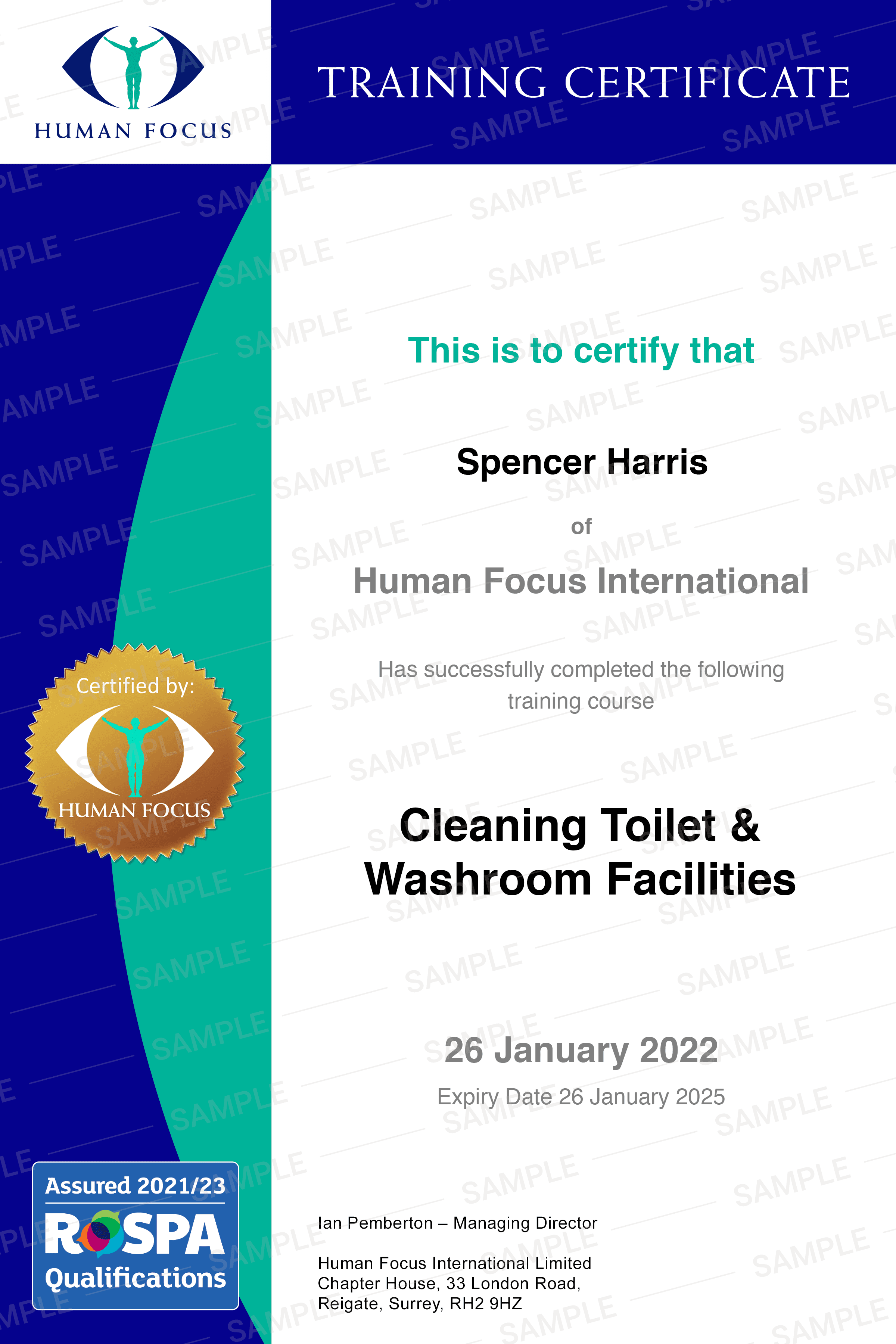 Toilet Cleaning Training | Online Course | Human Focus